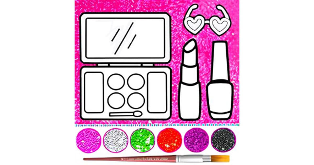 Download Glitter beauty coloring and drawing and play Glitter beauty ...