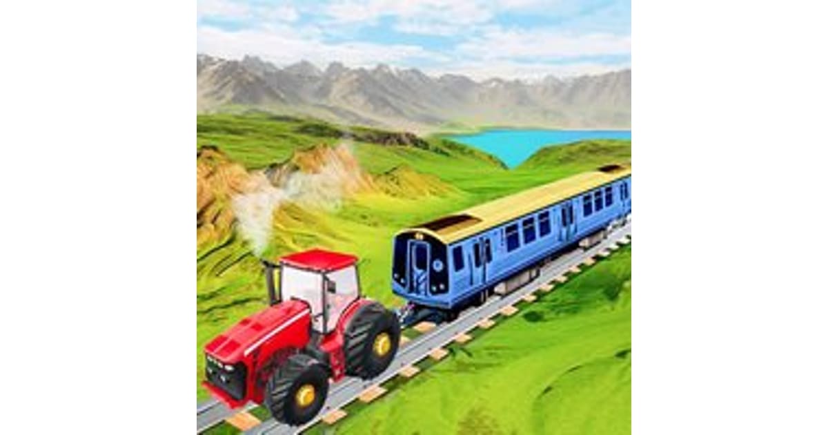 Chained Tractor Towing Train - Play Chained Tractor Towing Train Online ...