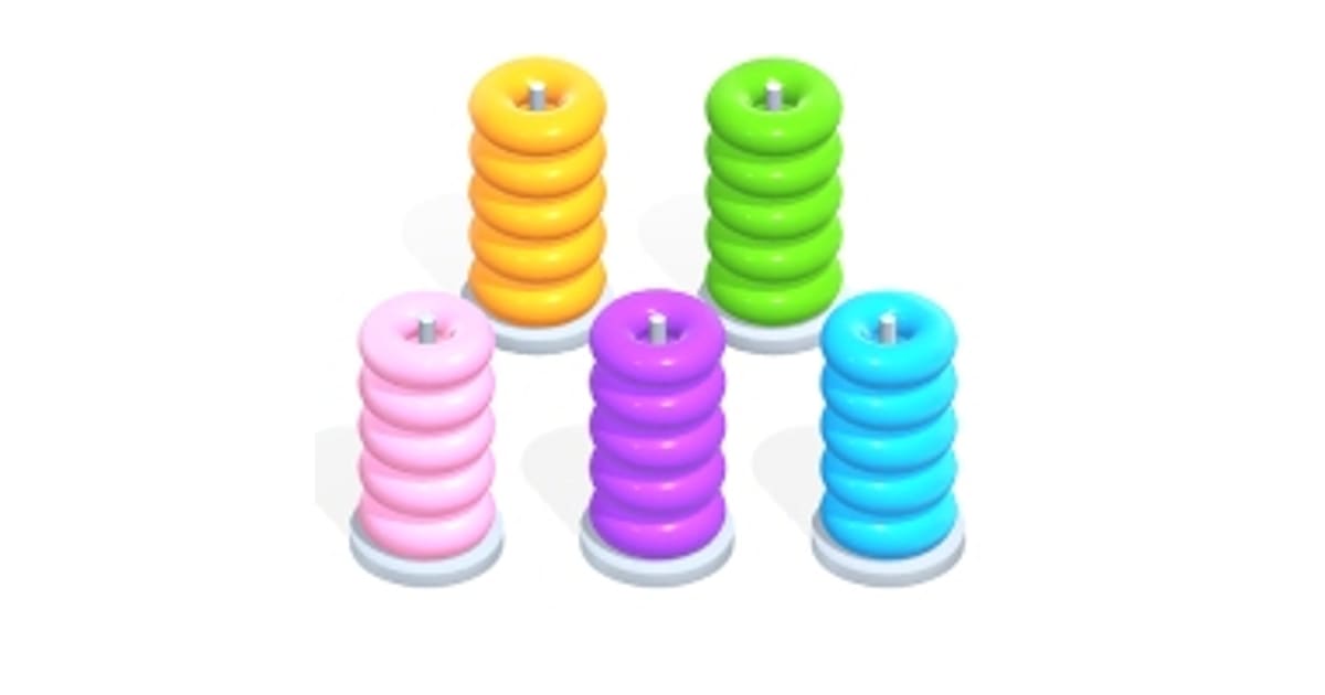 Color Hoop Stack - Play Color Hoop Stack Online at TopGames.Com