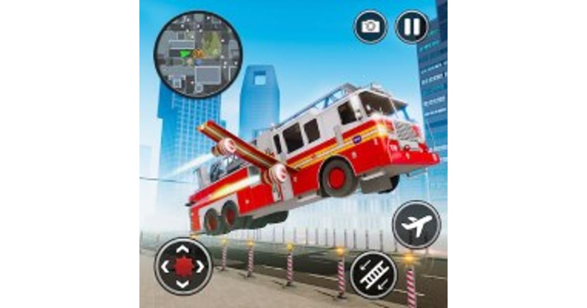 Flying Fire Truck Driving Sim - Play Flying Fire Truck Driving Sim ...