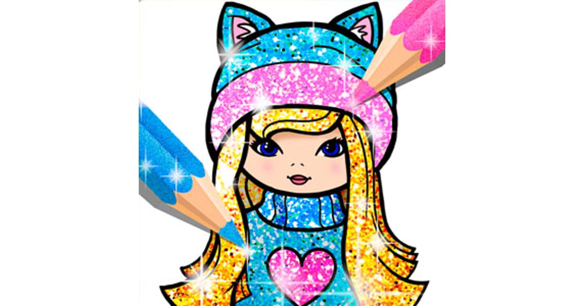 Girls Coloring Book Glitter - Play Girls Coloring Book Glitter Online ...