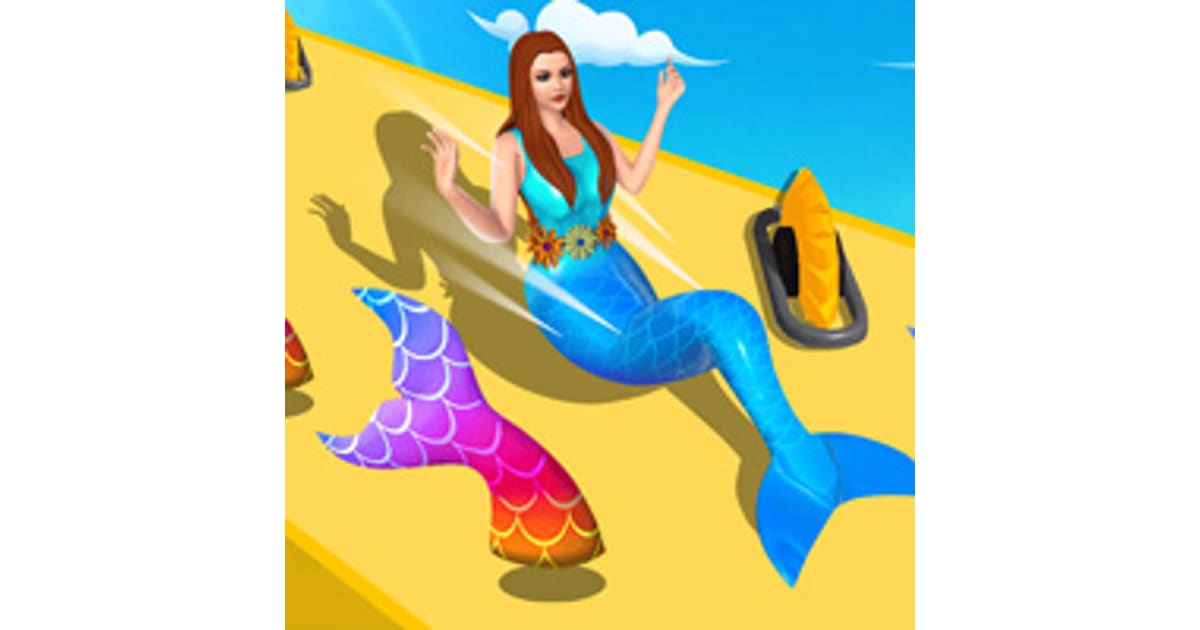 Mermaid Tail Run 3D - Play Mermaid Tail Run 3D Online at TopGames.Com