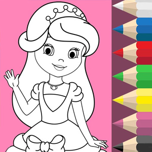 Princess Coloring Glitter - Play Princess Coloring Glitter Online at ...